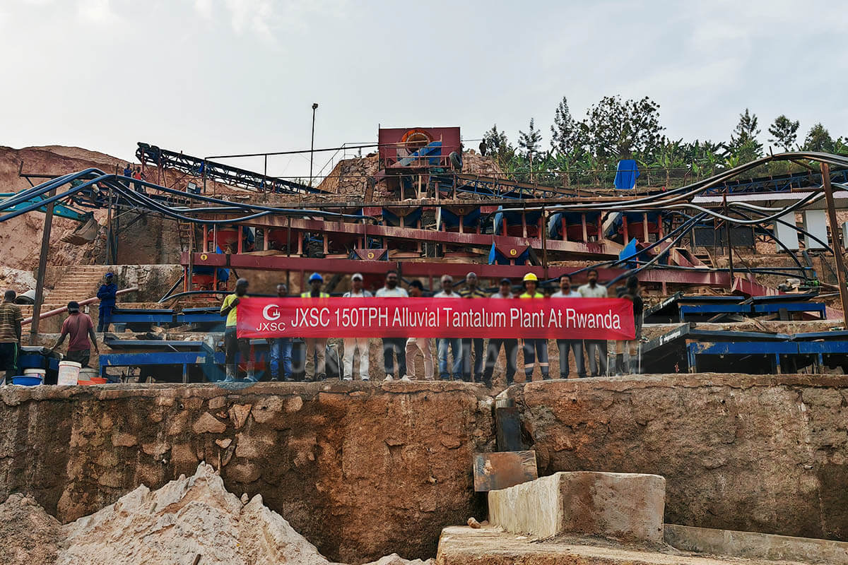 150TPH Alluvial & Rock Tantalum Tin Ore Recovery Plant In Rwanda - JXSC ...