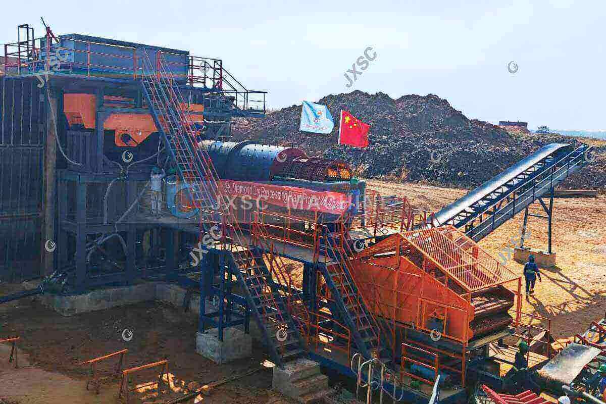 What Equipment Is Used In Diamond Ore Beneficiation Line? - JXSC Machinery